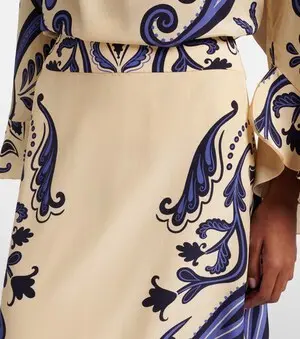 Johanna Ortiz Paisley Silk Maxi Skirt