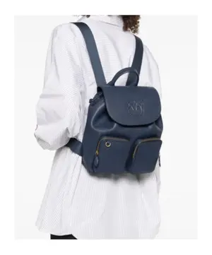 Pinko Love Birds Embossed Backpack