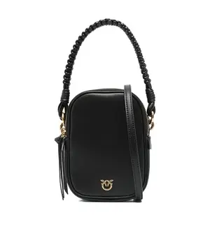 Pinko Zippered Shoulder Bag - Black