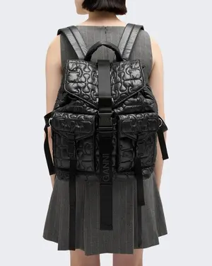 GANNI Quilted Backpack