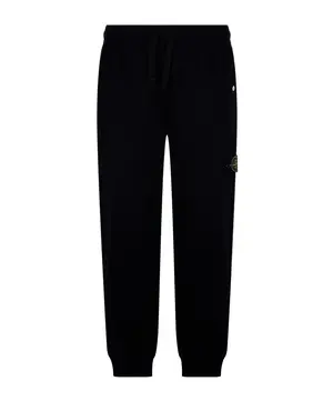 Stone Island Logo Patch Track Pants - Black