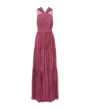 Ulla Johnson Freesia Silk Chiffon Gown - Red