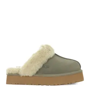 UGG Disquette Logo Embossed Slippers - Nude