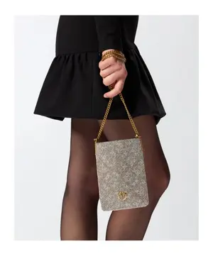 Pinko Logo Patch Embellished Smartphone Case