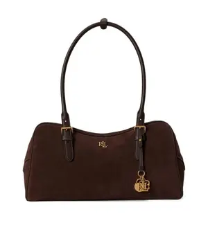 Ralph Lauren Mrcy' Large Zipped Satchel Bag - Black