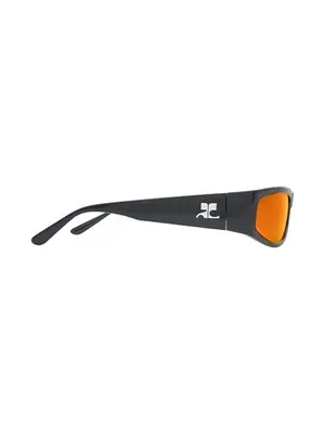 COURREGES Courrèges Eyewear Tech Sunset Wraparound Frame Sunglasses