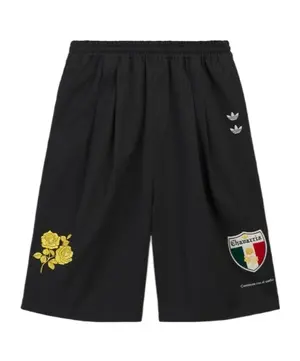 ADIDAS X WILLY CHAVARRIA Pleated Twill Shorts - Black