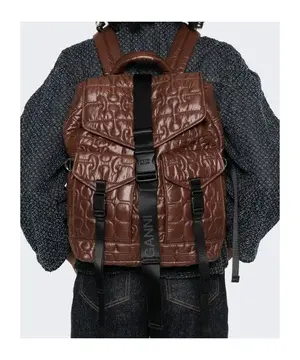 GANNI Quilted Backpack