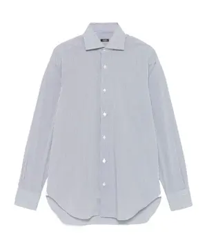 BARBA NAPOLI Printed Striped Shirt