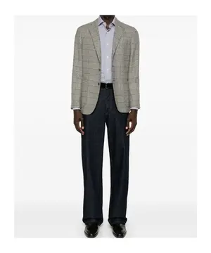 BARBA NAPOLI Printed Striped Shirt