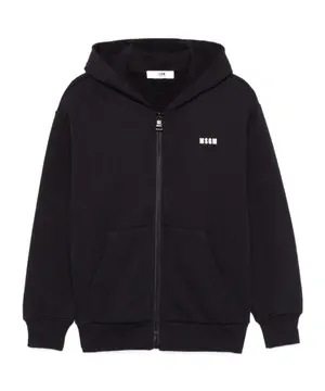MSGM Logo-print Hoodie - Black