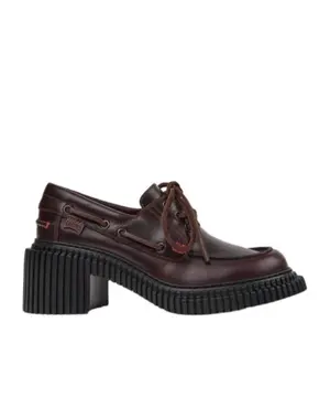 Camper Pix London Platform Flat Shoes - Black