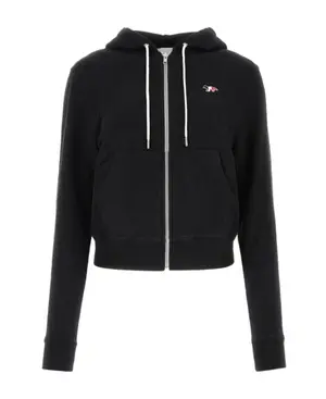 Maison Kitsuné Fox Embroidery Zip-up Hoodie