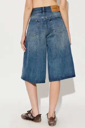 HAIKURE Denim Shorts With Belt Loops