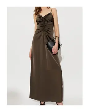 ROTATE BY BIRGER CHRISTENSEN V-neck Slip Maxi Dress