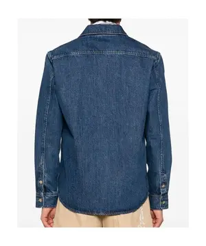 A.p.c. Logo Embroidered Shirt Jacket