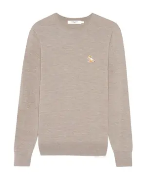 Maison Kitsuné Dressed Fox Patch Embroidered Relaxed Jumper