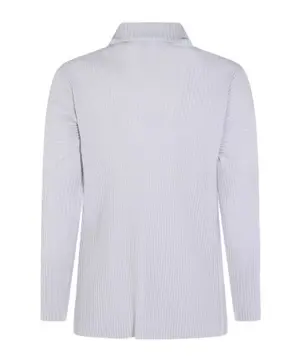Issey Miyake High Neck Pleated Top