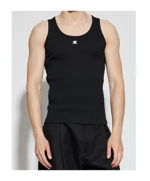 COURREGES Crew Neck Vest