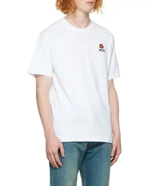 Kenzo Boke Flower Crest Logo Embroidered T-shirt