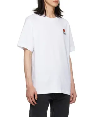 Kenzo Boke Flower Crest Logo Embroidered T-shirt