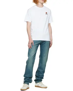 Kenzo Boke Flower Crest Logo Embroidered T-shirt