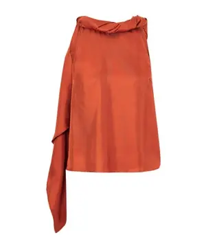 Loulou De Saison Wilma Draped Top - Red