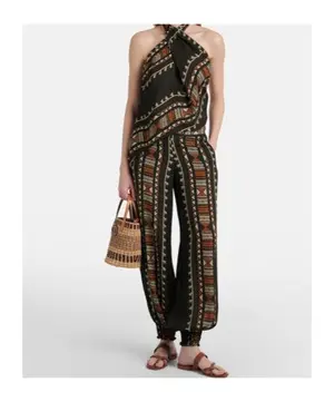 Johanna Ortiz Ancestral Printed Silk Georgette Top