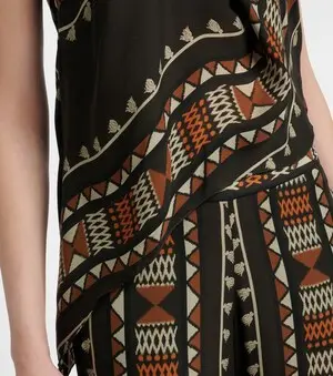 Johanna Ortiz Ancestral Printed Silk Georgette Top