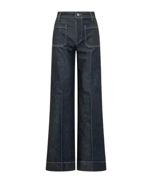Victoria Beckham Wide-leg Jeans - Black