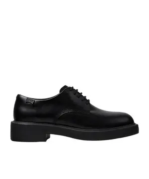 Camper Round Head Business Dress Shoes - Black