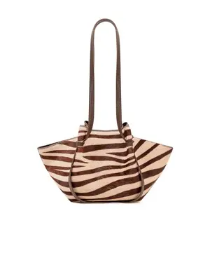 Yuzefi Double-handle Shoulder Bag - Brown