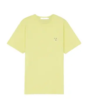Maison Kitsuné Fox Patch Crewneck T-shirt - Yellow