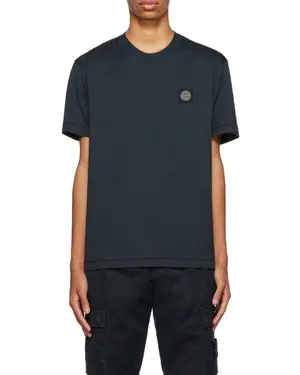 Stone Island Logo Patch Crewneck T-shirt