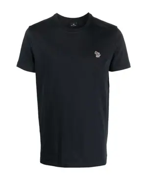 Paul Smith Zebra-patch Crewneck T-shirt - Black