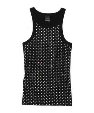 Pinko Crystal-embellished Tank Top - Black