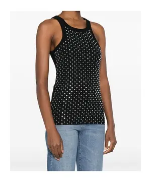 Pinko Crystal-embellished Tank Top