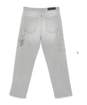 DARKPARK John Chain Adorned Worker Jeans