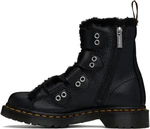 Dr. Martens Milled Leather Boots - Black