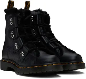 Dr. Martens Milled Leather Boots - Black