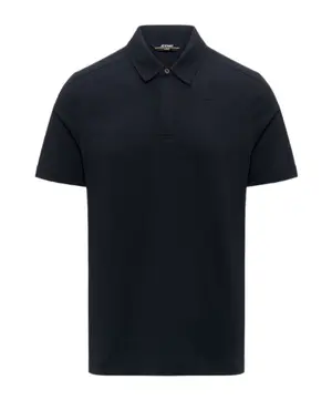 K-WAY Viggo Lt Stretch Jersey Slim Polo Shirt - Black