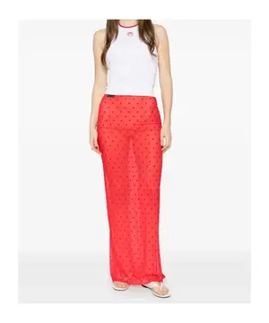 MARINE SERRE Moon Logo Halter Neck Tank Top