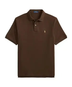 Polo Ralph Lauren Mesh-knit Embroidered-logo Polo Shirt - Green