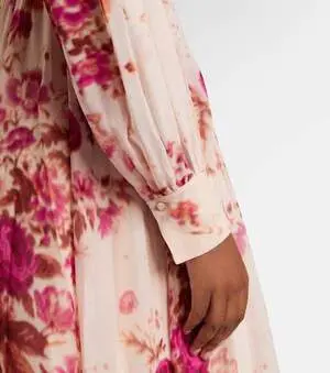 Erdem Floral Silk Voile Gown