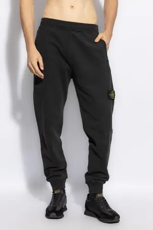 Stone Island Logo Patch Slim Fit Trousers