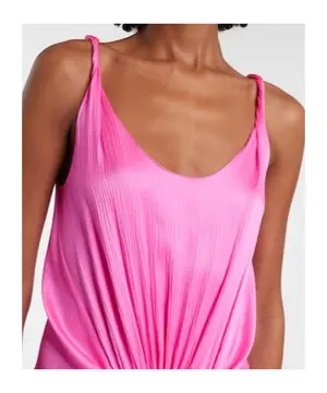 J.W.ANDERSON Gathered Silk Maxi Dress