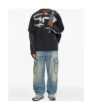 DIESEL® Oversized Logo Print T-shirt