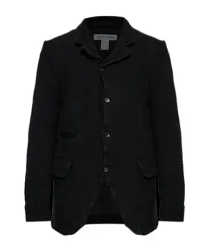 Comme Des Garçons Comme Des Garons Shirt Single Breated Brushed Finish Blazer - Black