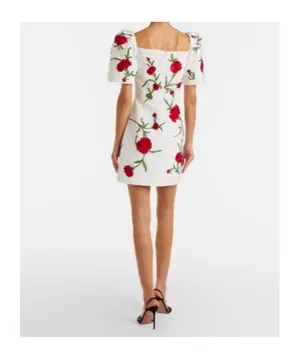 Carolina Herrera Floral Silk Minidress