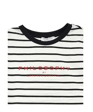 Philosophy Di Lorenzo Serafini Striped Crew-neck T-shirt